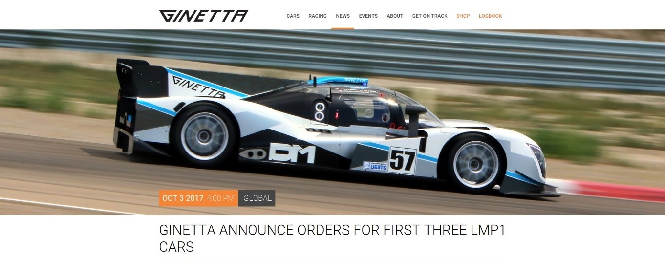 Ginetta Cars announces LMP1 Cars | AP Racing
